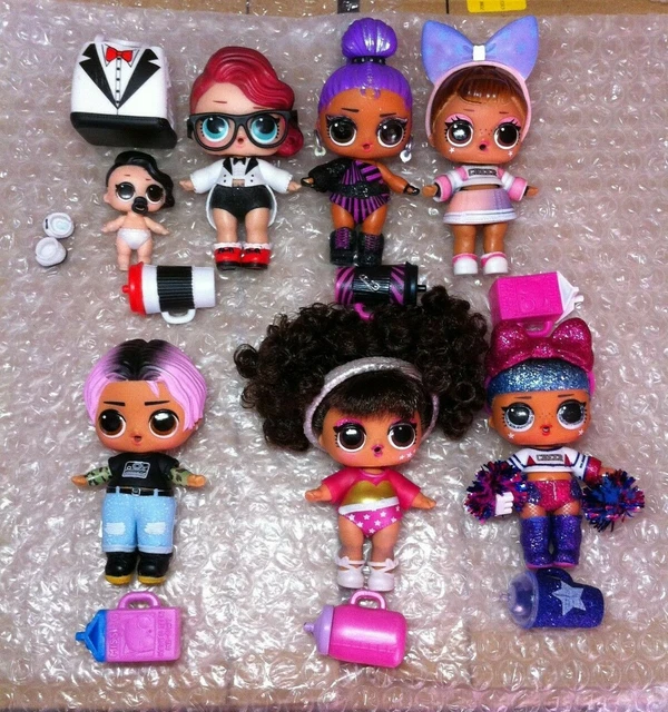 LOL SURPRISE DOLLS SIS CHEER RARE Black Tie + LIL BABY splits gymnast ...