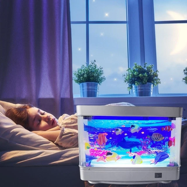 SAFE LED FISHTANK Shape Night Light USB Night Lamp for Home Creation £ ...