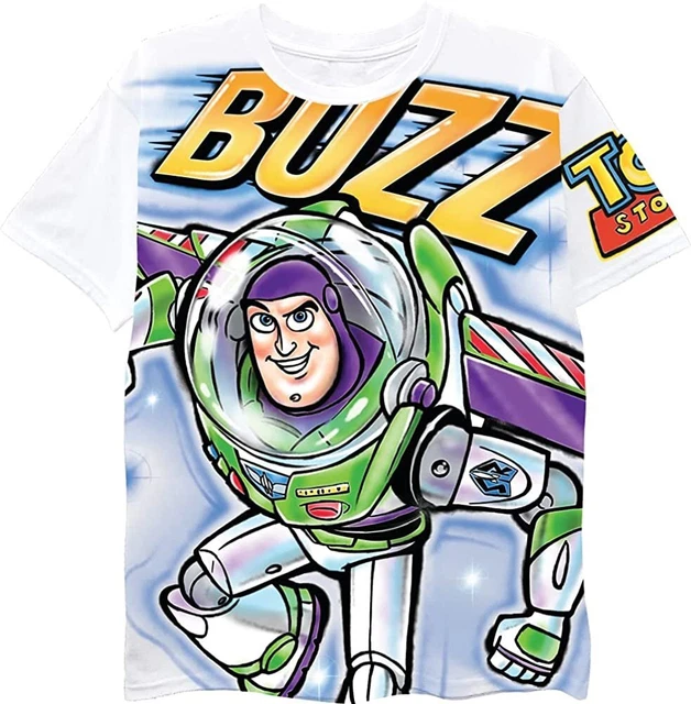 DISNEY TOY STORY Boys Buzz Lightyear T-Shirt - Air Brushed Design Toy ...