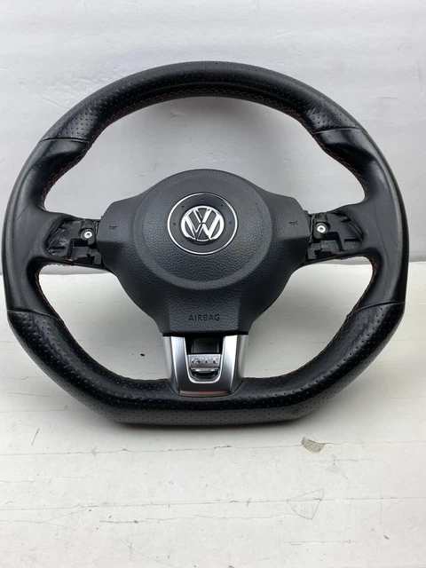 2010-2014 VW MK6 Golf GTI Steering Wheel Red Stitching DSG Paddles OEM ...