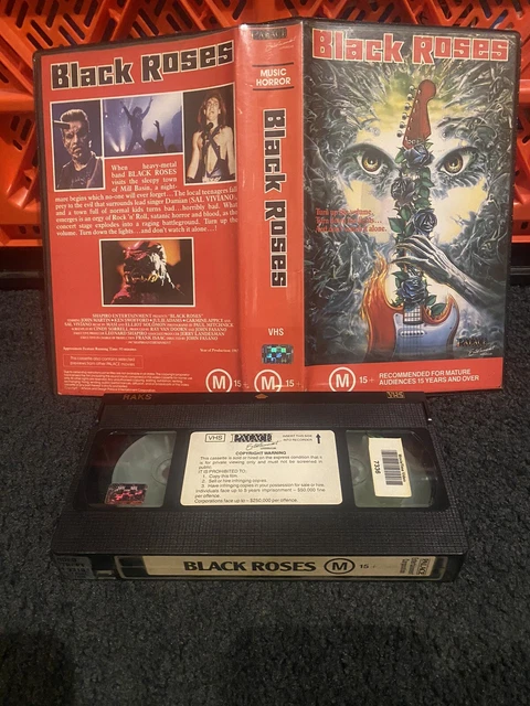 RARE/ BLACK ROSES Vhs/ Palace Rock Horror Video EUR 43,69 - PicClick FR