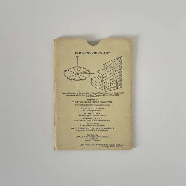 ROCK-COLOR CHART; THE Rock-Color Chart Committee £29.99 - PicClick UK