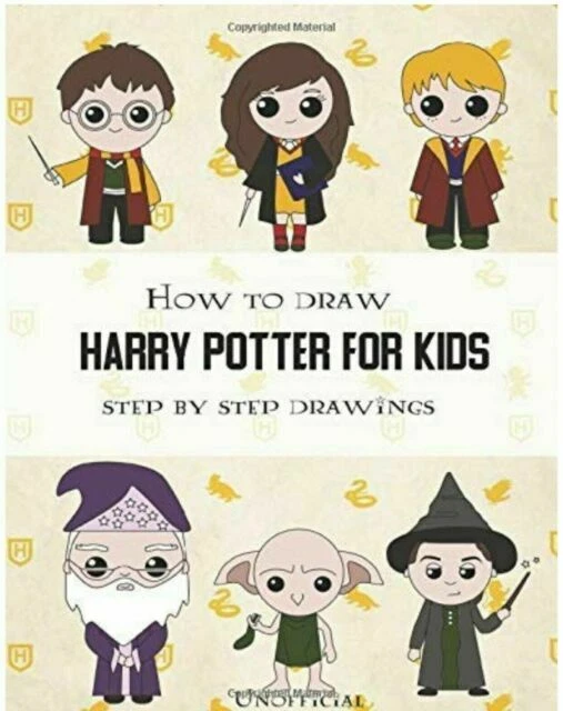 HOW TO DRAW Harry Potter For Kids - Step By Step Drawings: Harry Potter ...