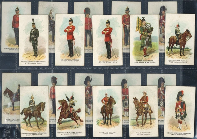 WILLS OVERSEAS - 'Types of the British Army' (1912) - Part Set £34.50 ...