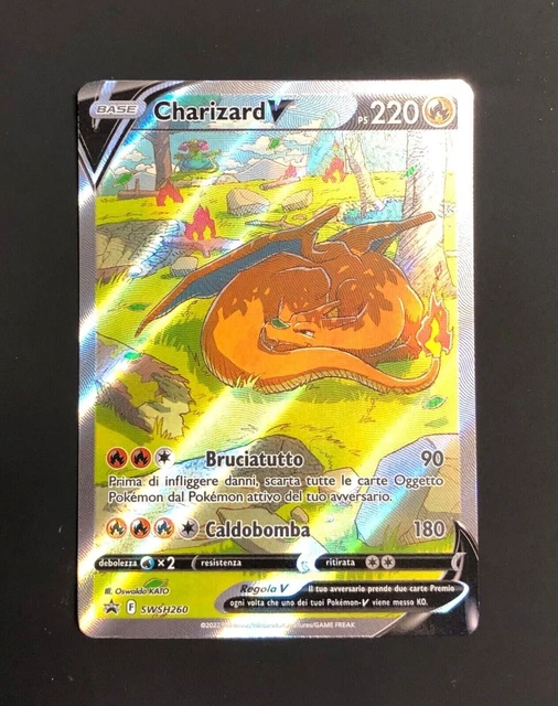 CHARIZARD V ALTERNATIVE SWSH260 Promo Ultra Premium Charizard ITA EUR ...