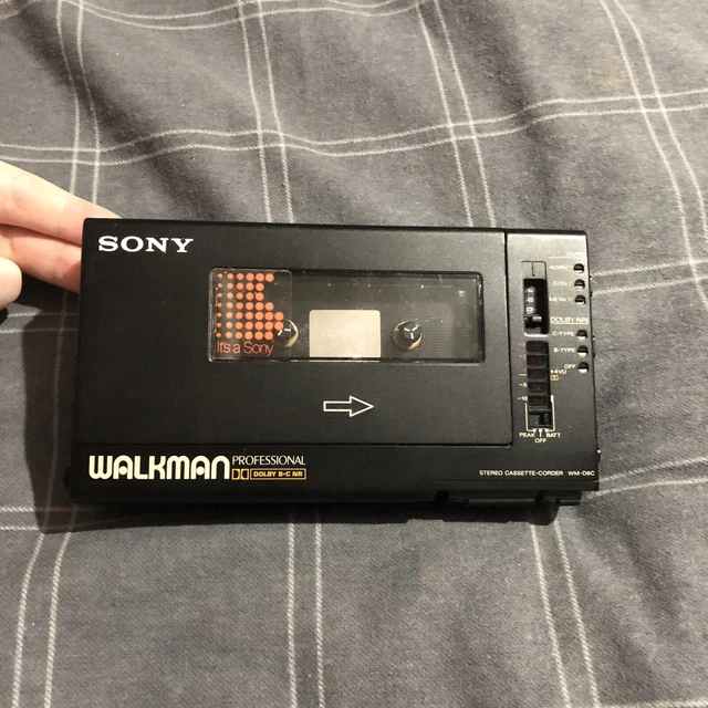 VINTAGE SONY WALKMAN PROFESSIONAL STEREO CASSETTE RECORDER WM-D6C ...