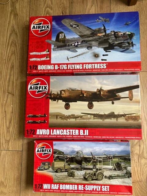 AIRFIX ACRAFT MODELS Flying Fortress Lancaster & resupply set £52.72 ...