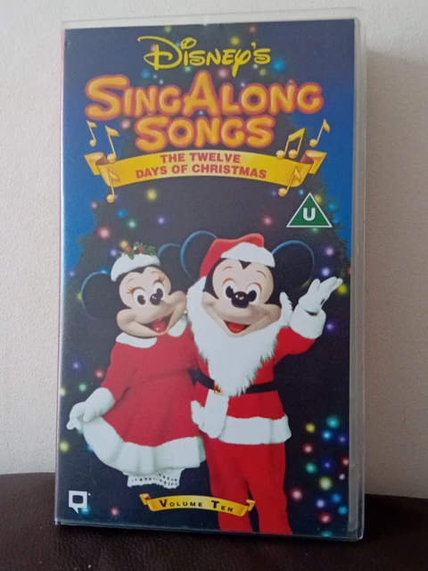 DISNEY’S SING ALONG Songs - The Twelve Days Of Christmas (VHS, 1996 ...