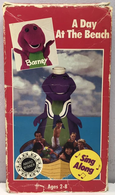 BARNEY FRIENDS A Day At The Beach VHS 1988 Video Tape PBS BUY 2 Get 1 ...