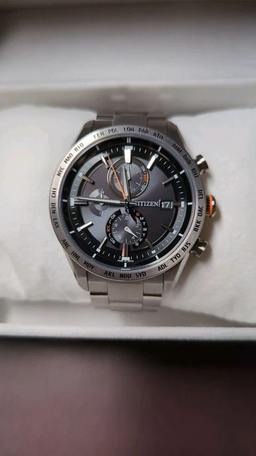 CITIZEN ATTESA AT8181-63E Cal.H800 Chronographe Eco-Drive Solaire ...