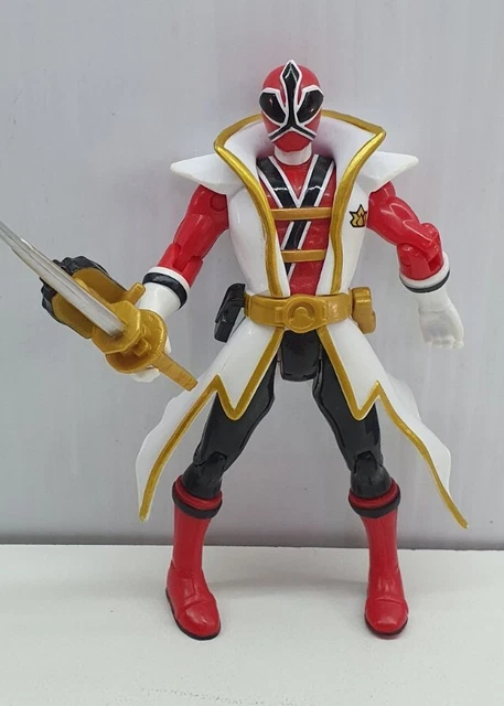 MIGHTY MORPHIN POWER Rangers Samurai action figure 2011 Bandai 10cm red ...