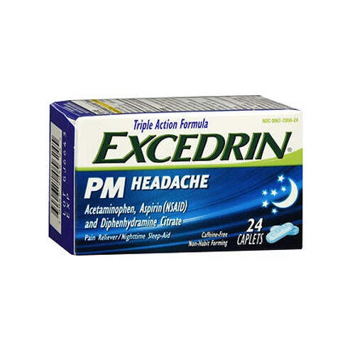 EXCEDRIN PM MAL de Tête 24 Tablettes par The Honest Company EUR 18,87 ...