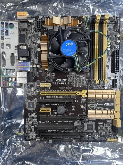 ASUS Z87-PLUS LGA1150/H3 ATX Motherboard with I/O plate -Intel Core i5 ...