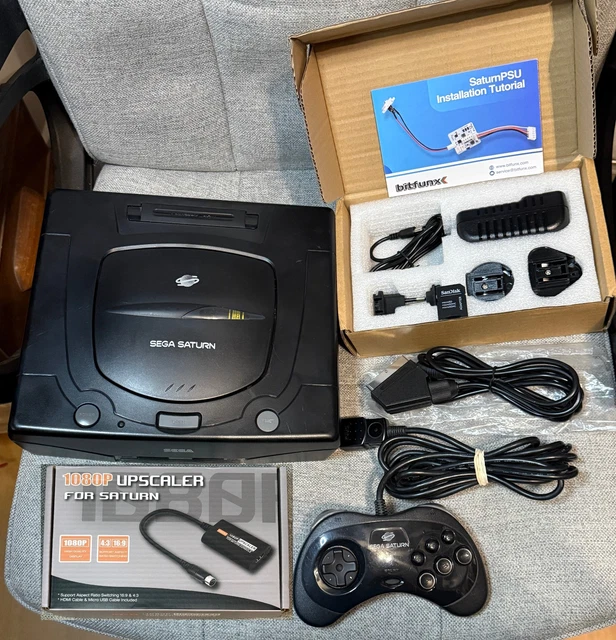 SEGA SATURN FULL Mod: CD OK + FENRIR Pro + SD 512GB + 50/60Hz + FRAM ...