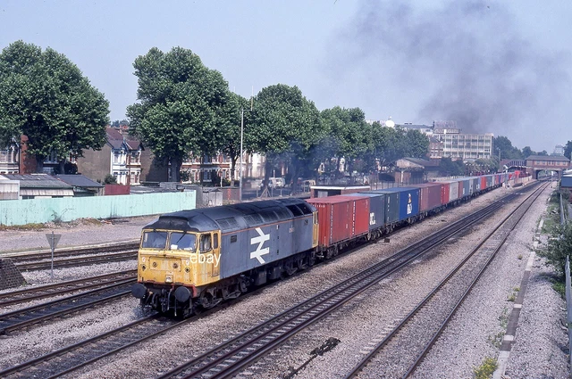 ORIGINAL 35MM SLIDE BR class 47 no.47371 at West Ealing +rights for use ...