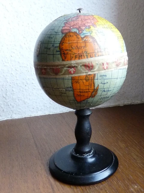 VERY RARE ANTIQUE Small Earth Globe World Map 19th £90.38 - PicClick UK