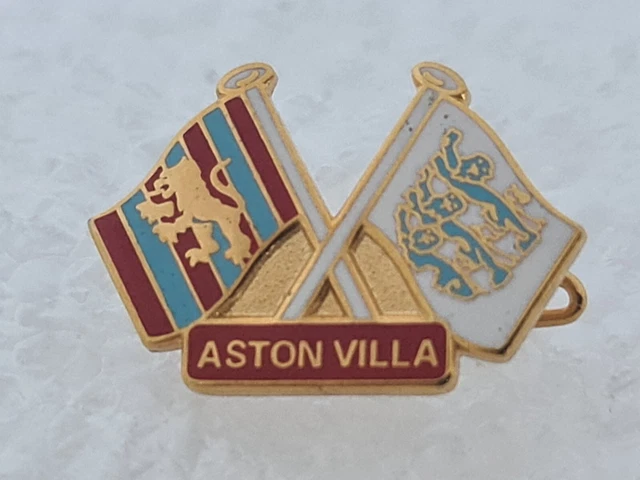 ASTON VILLA AVFC Rare prepared enamel villa Park Football Pin Badge ...