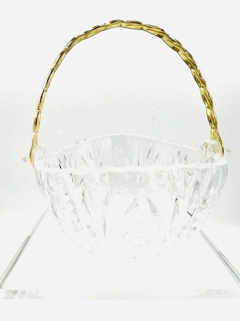Mikasa Glass Tender Rose Glass Crystal Gold Handle New No Box 1004 Picclick Au