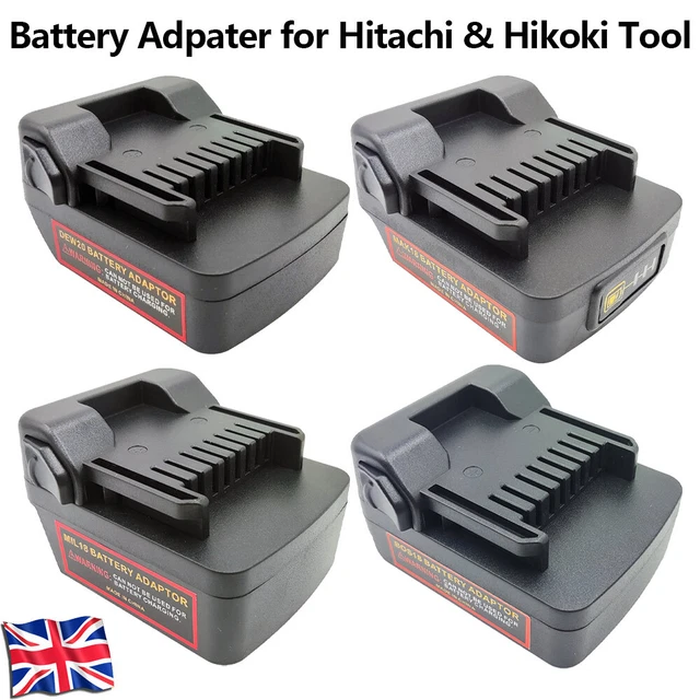 ADAPTER CONVERTER FOR 18V Li-Ion Battery to Hitachi/Hikoki 18V Drill ...