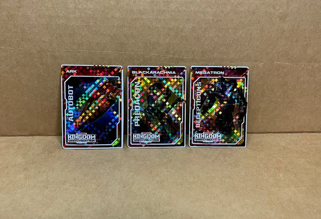 TRANSFORMERS KINGDOM WFC Collector Cards Optimus Prime Megatron Dinobot ...