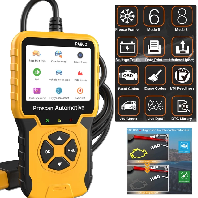 FOR PEUGEOT 3008 Fault Code Reader Engine EML Reset Scanner OBD2 OBDII ...