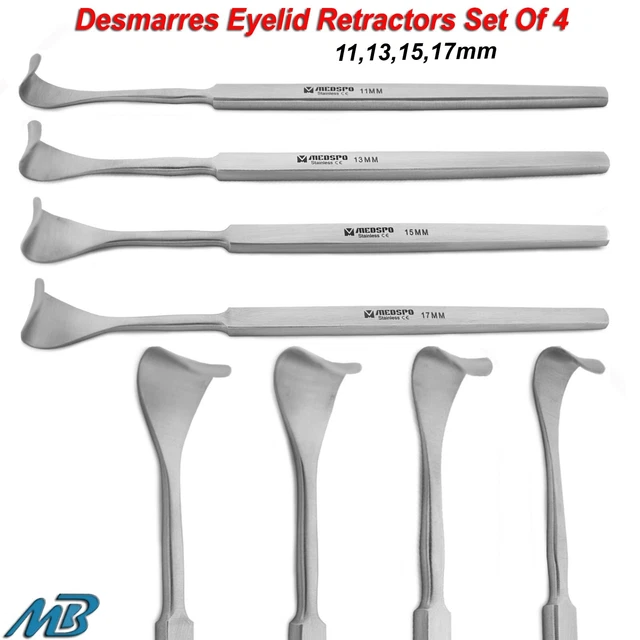 DESMARRES LID RETRACTORS Blepharoplasty Upper Eyelid Lash Ophthalmic ...