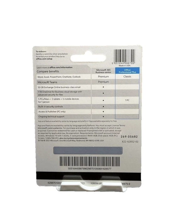 MICROSOFT OFFICE 2021 professional plus For Windows 10-11 (Not for Mac ...