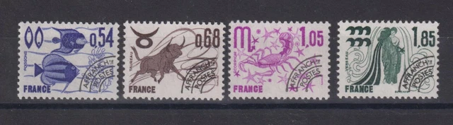 FRANCE ANNÉE 1977 timbre préoblitéré Signes Zodiaque N°146** au N°149** réf 5637 EUR 1,70 ...