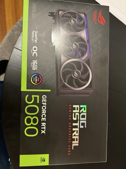 ASUS ROG ASTRAL GeForce RTX 5080 16GB GDDR7 OC Edition BRAND NEW IN HAND! $3,000.00 - PicClick AU