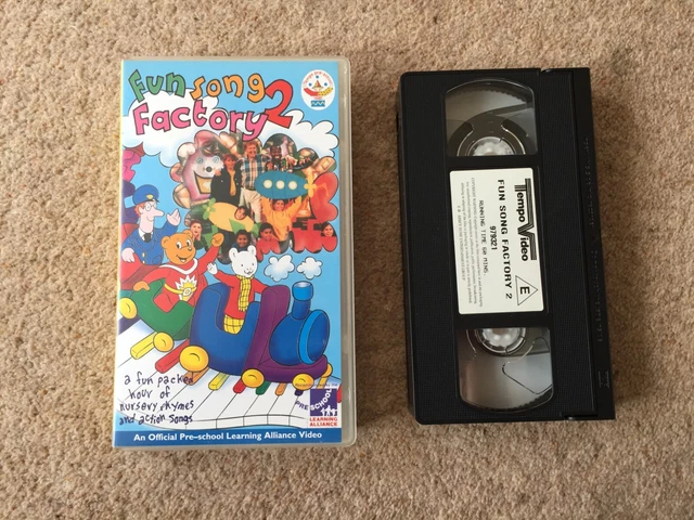 FUN SONG FACTORY 2 VHS Video Postman Pat SuperTed Rupert Bear Dave ...