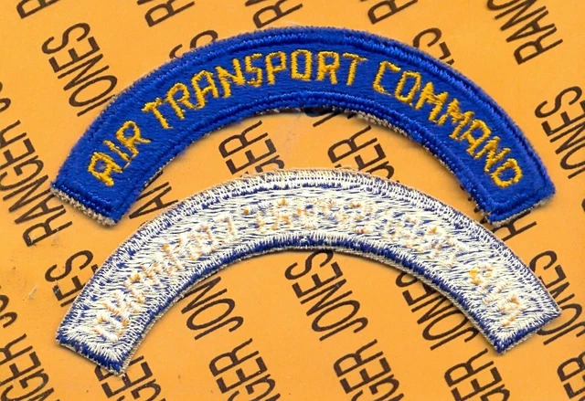 WWII USAAF ARMY Air Forces AIR TRANSPORT COMMAND ATC tab patch c/e EUR ...