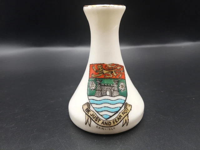 GOSS CRESTED CHINA - CARLISLE Crest - Club Vase - Goss. £5.45 - PicClick UK
