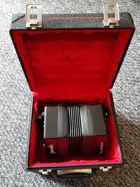 BEAUTIFUL GREMLIN CONCERTINA made by Stagi. Anglo 30 Keys - With Hard ...
