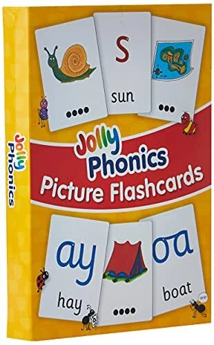 JOLLY PHONICS PICTURE Flash Cards: in Precursive Letters by Lloyd, Sue ...