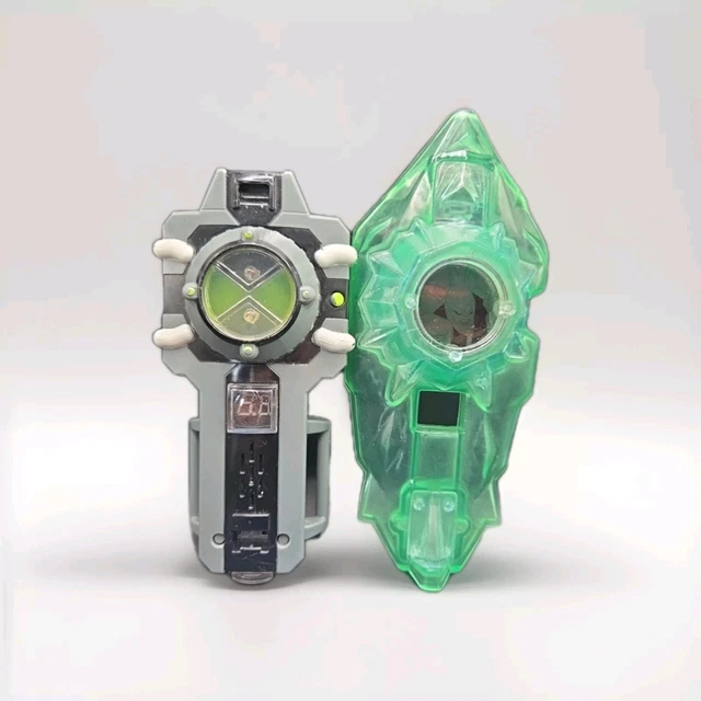 RARE BEN 10 TRANSFORMING ARM OMNITRIX Lights Sounds FX TOY BANDAI Alien ...