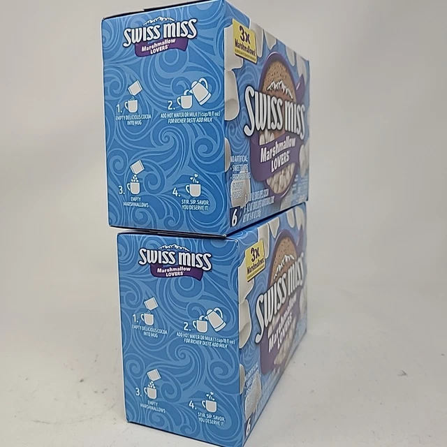 2 PACK SWISS Miss Hot Cocoa Mix Marshmallow Lovers Chocolate Drink 8 ...
