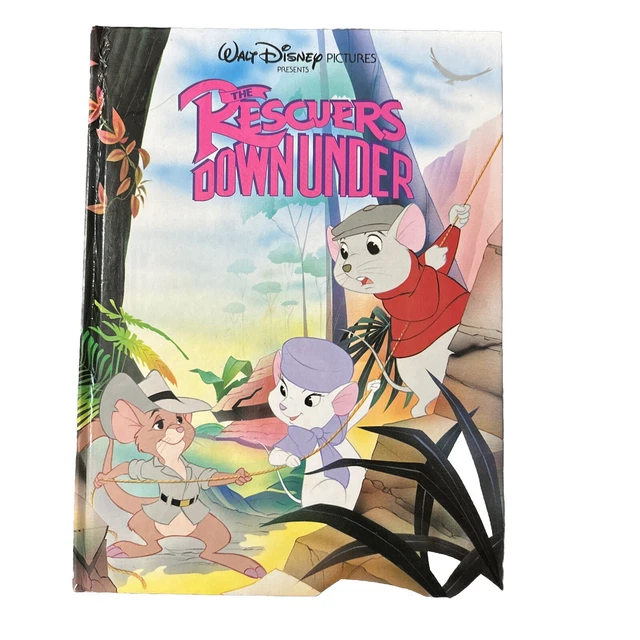THE RESCUERS DOWN Under Walt Disney Classic Series Large Hardcover Book ...