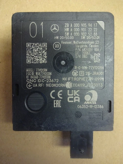 ORIGINAL MERCEDES-BENZ RADARSENSOR Steuergerät radar unit A0009059417 £ ...