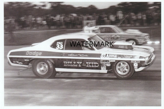 VINTAGE DRAG RACING-&BILLY the KID" HEMI Demon vs "QUEEN BEE"-THOMPSON ...