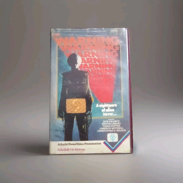 THE WARNING VHS A Guild Home Video Presentation Big Box Ex Rental White ...