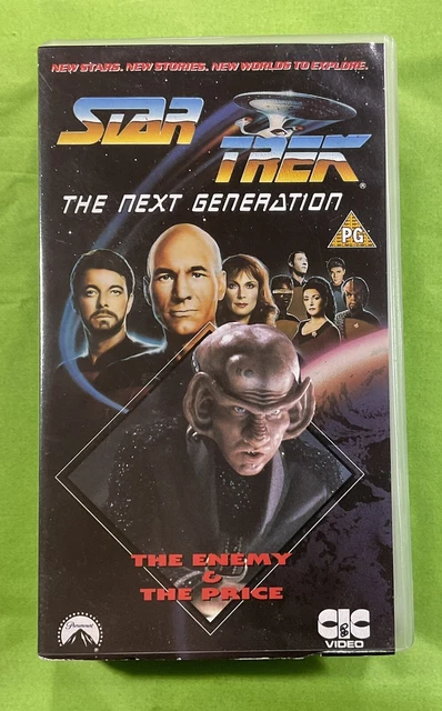 STAR TREK THE Next Generation 28, The Enemy / The Price, VHS Video Tape ...