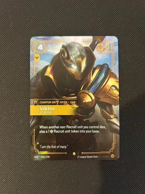 RIFTBOUND VIKTOR ALTERNATE Art 246a - UK Seller £0.99 - PicClick UK