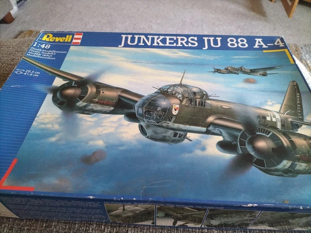 REVELL 1/48 SCALE Junkers Ju 88 A-4 #04531 Model Kit. Sealed Contents £ ...