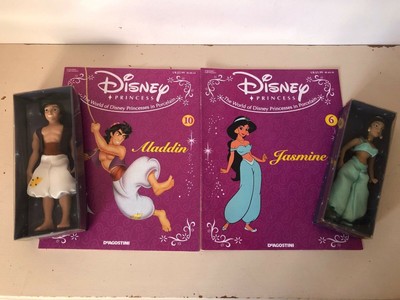 DISNEY PRINCESS JASMINE Aladdin Porcelain Doll Issues 6, 10 Deagostini ...