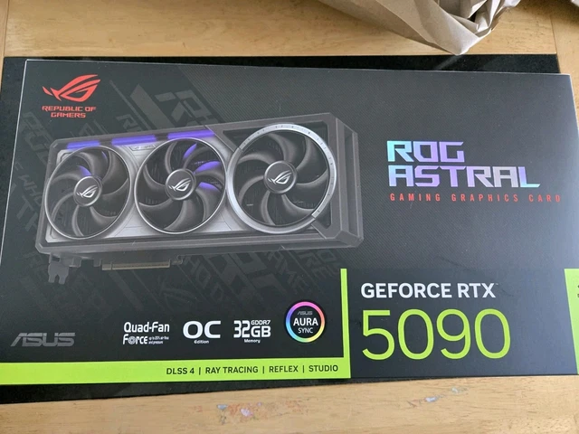 NVIDIA GEFORCE ASUS RTX 5090 32GB ROG ASTRAL OC -BRAND NEW - £3,882.72 ...