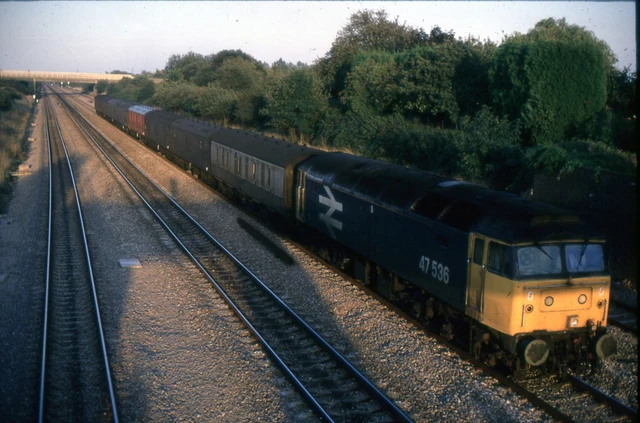 ORIGINAL RAILWAY COLOUR Slide of Class 47 536 at .(48) £3.50 - PicClick UK