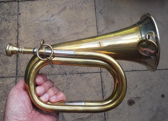 WW1 WW2 German Army Infantry Brass Bugle Original Model 1896 Combat ...
