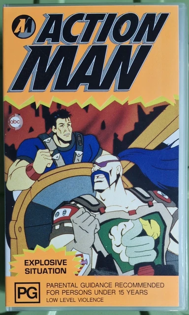ACTION MAN VHS Vintage Cartoon 1995 Explosive Situation ABC Watched ...