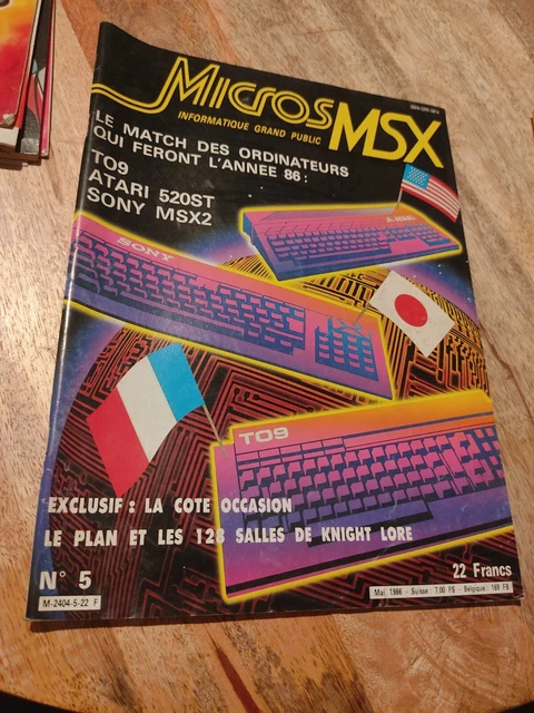 MAGAZINE MICROS MSX Console Ordinateur Vintage Rétro Ancien Revue Jeux ...