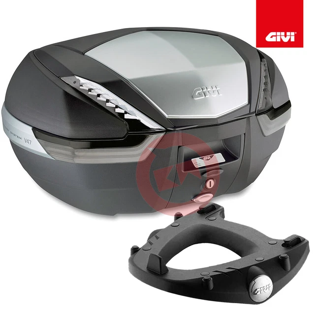 GIVI SET TOP-CASE Topcase V47NT Plaque SR7060 M5 Sym Maxsym TL 500 2020-2021 EUR 359,41 ...